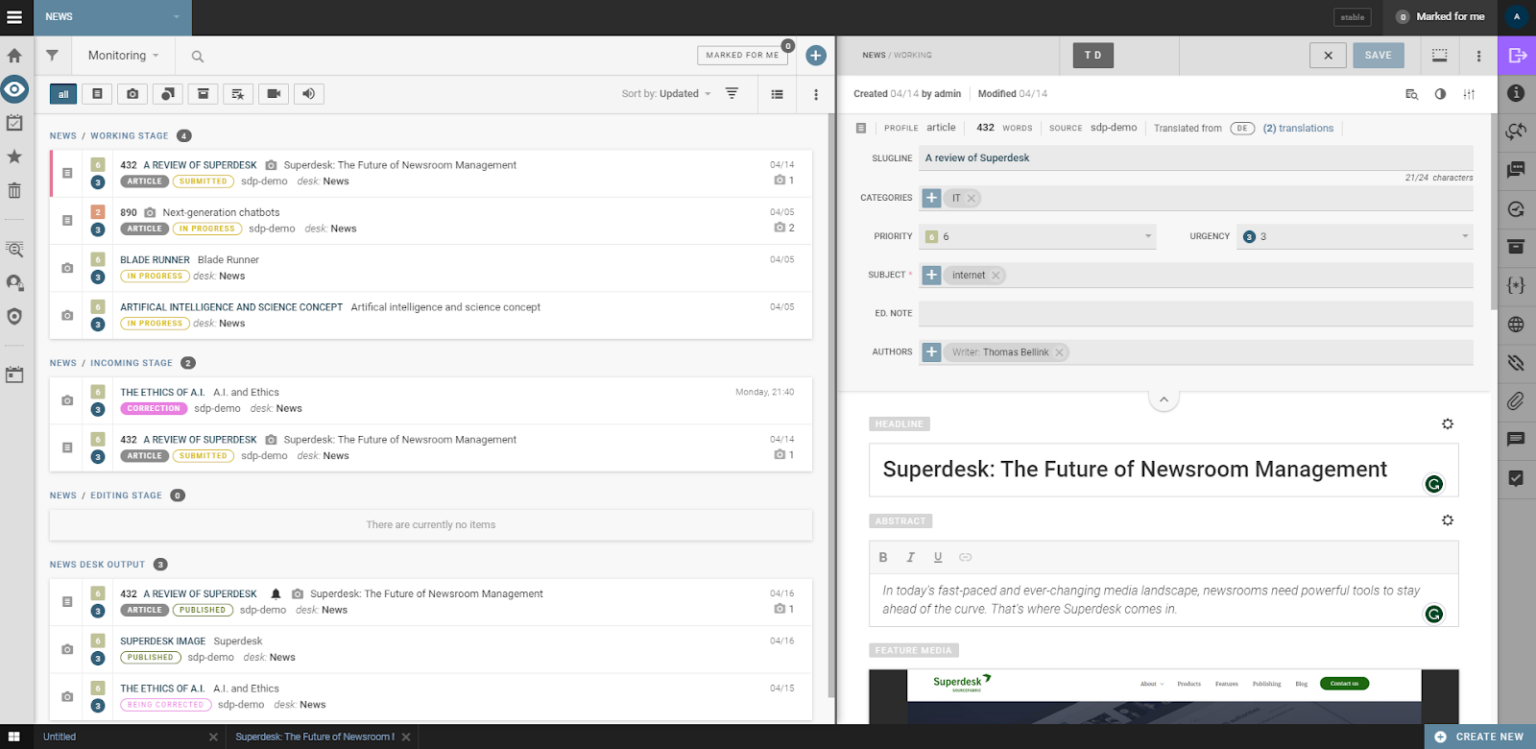 Superdesk Review for 2024 | State of Digital Publishing