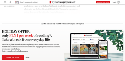 21 Most Popular News Sites With Paywalls | State of Digital Publishing